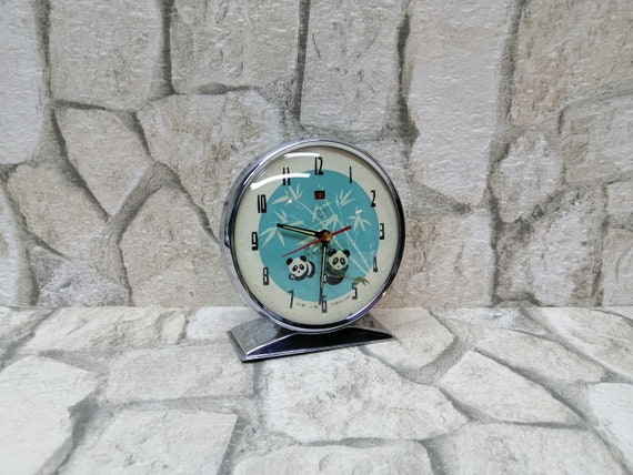 Vintage Panda Animated Alarm Clock China 1970's Mechanical | Etsy