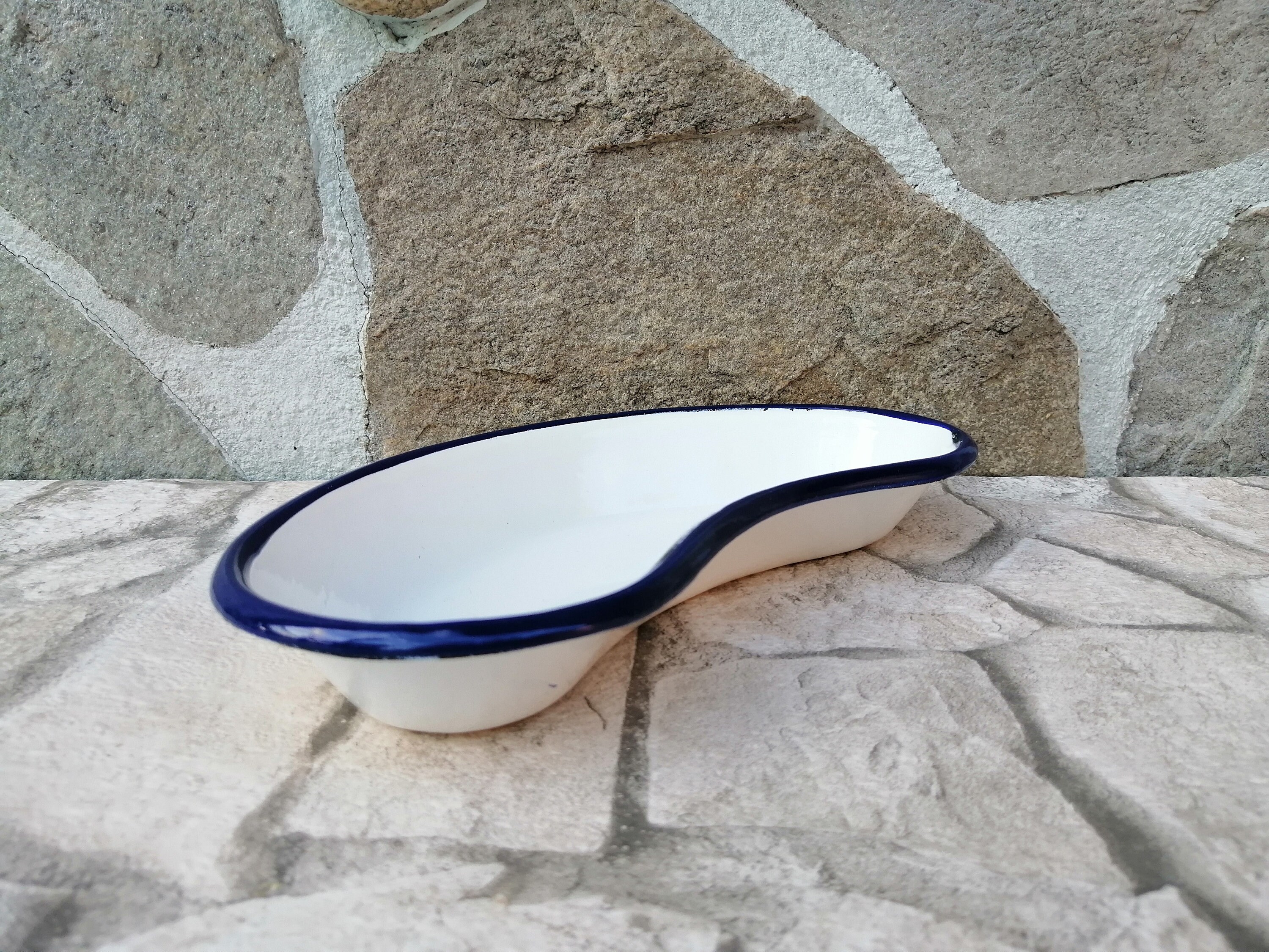 Enamel Basin Kidney Shaped Vintage Medical Dish Hospital | Etsy
