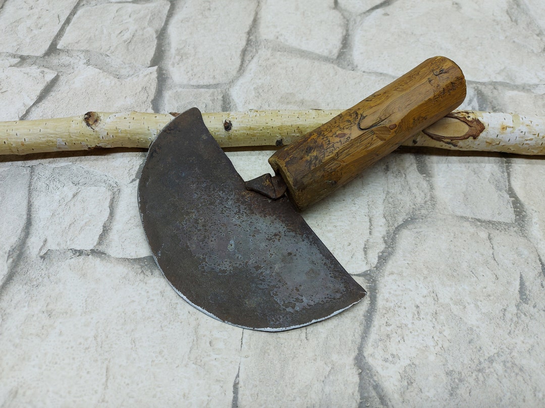Antique Herb Cutter, Old Kitchen Knife, Vintage Herb Chopper, Blade ...