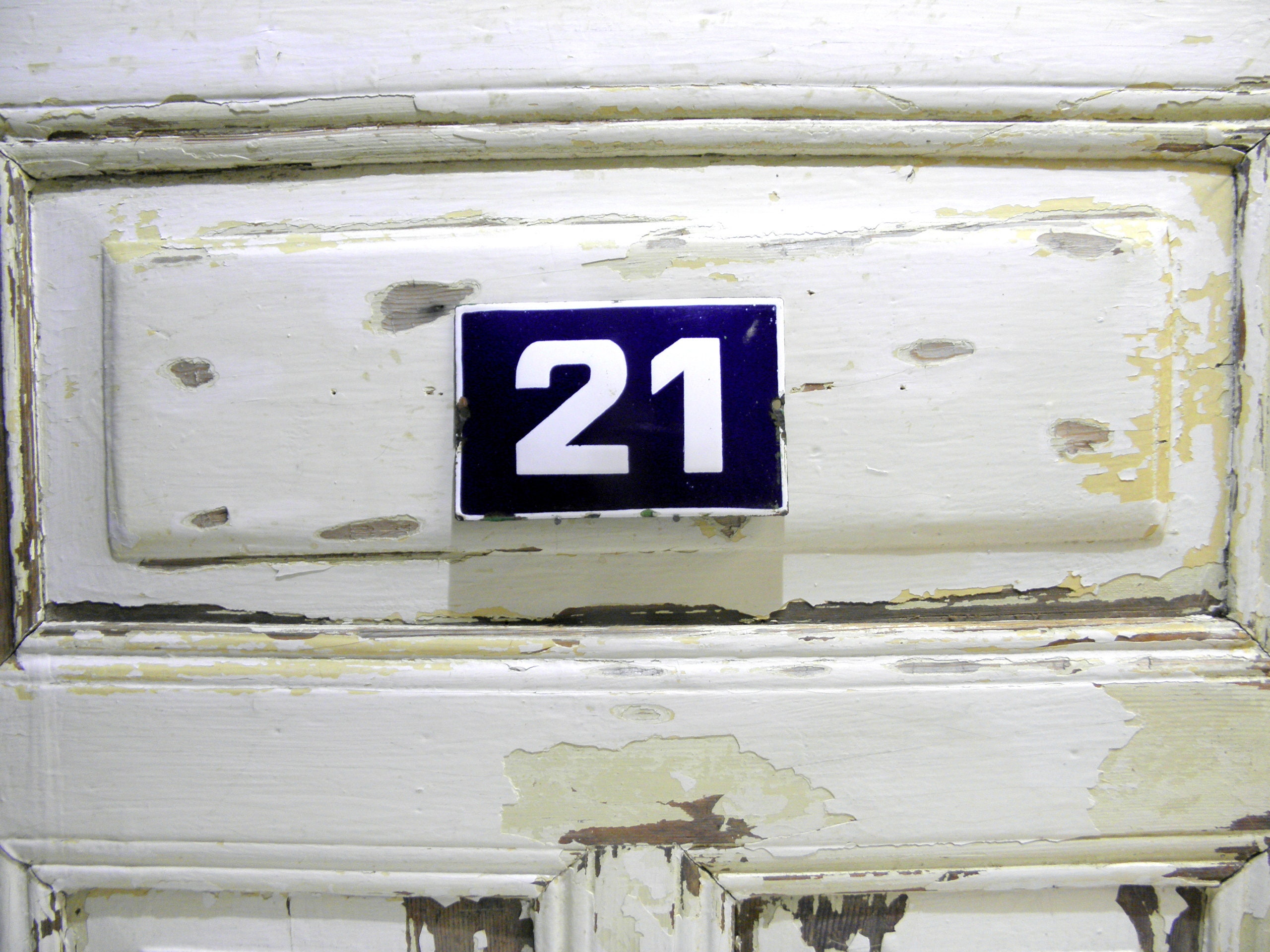 Outdoor House Number 21 Address Sign for House Vintage Enamel | Etsy