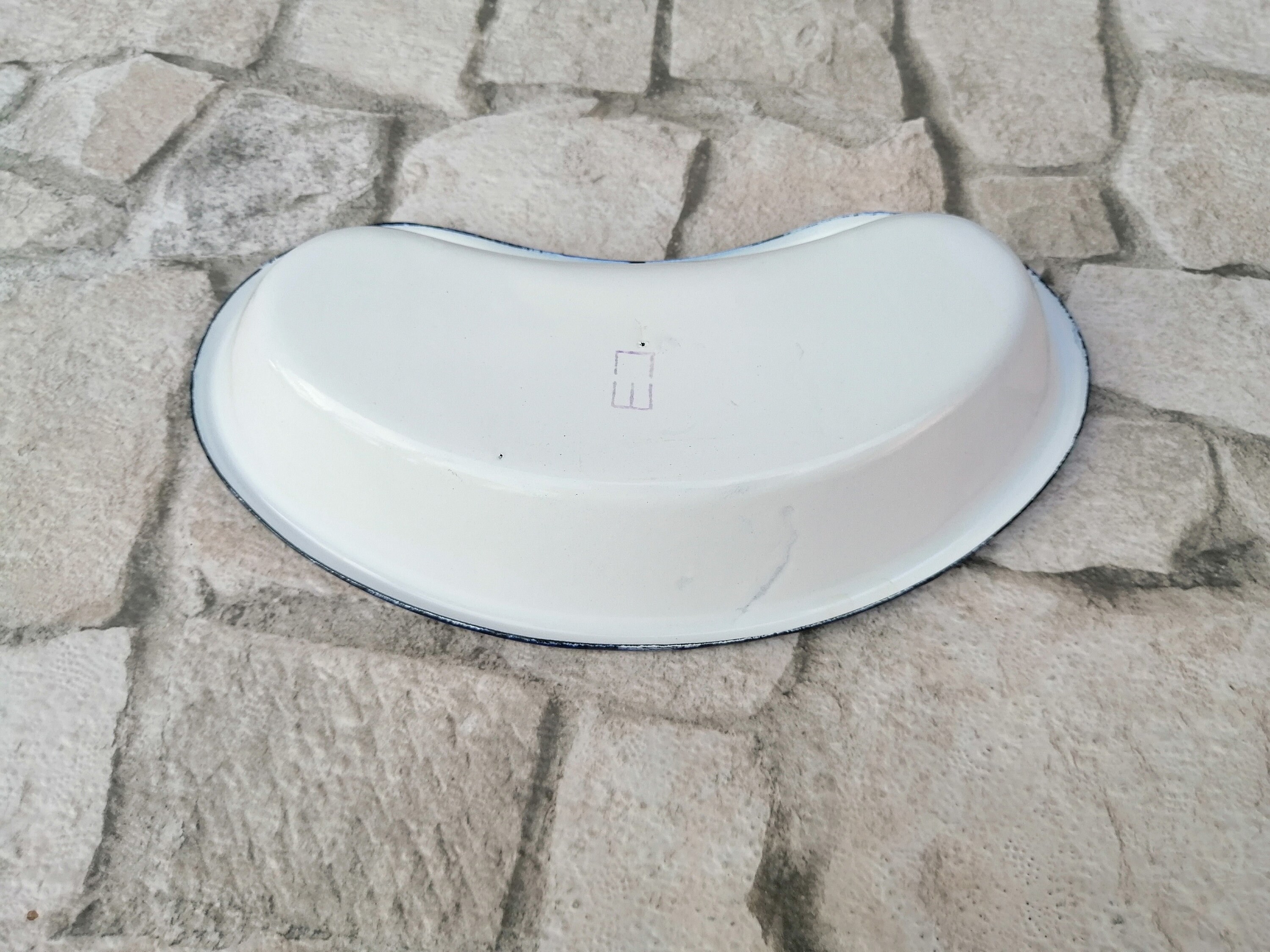 Enamel Basin Kidney Shaped Vintage Medical Dish Hospital | Etsy