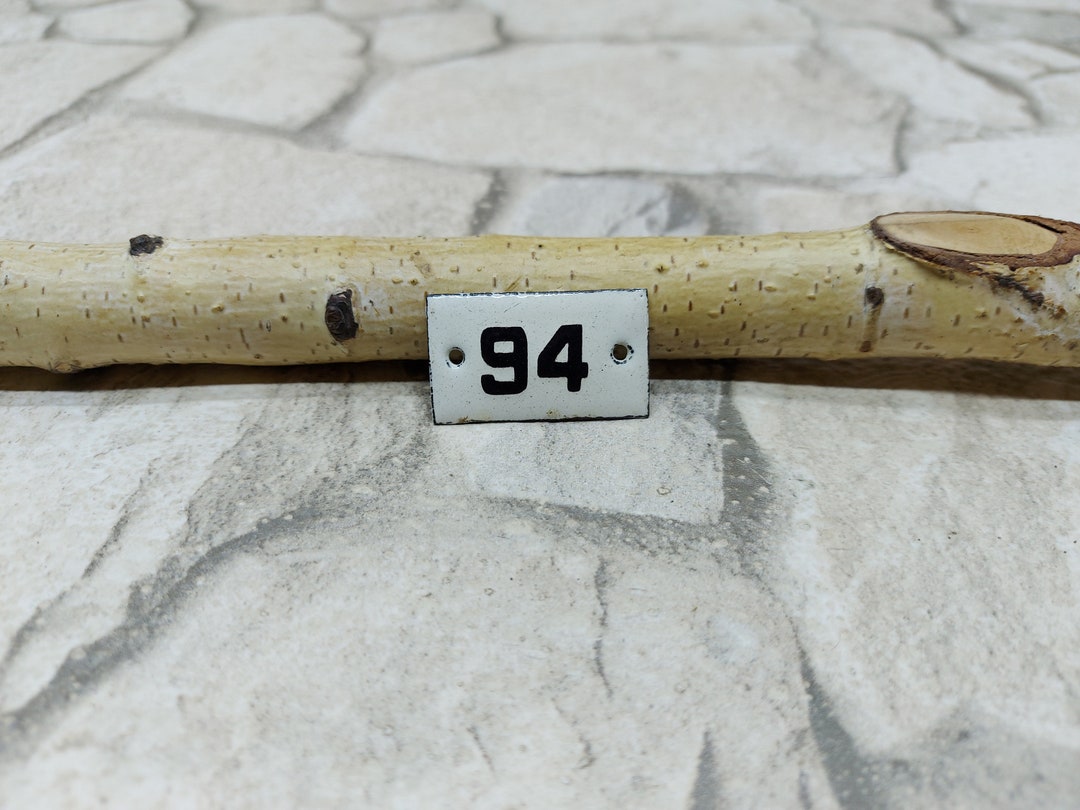 Vintage Enamel Porcelain Number 94 Sign: European Office Decor - Etsy