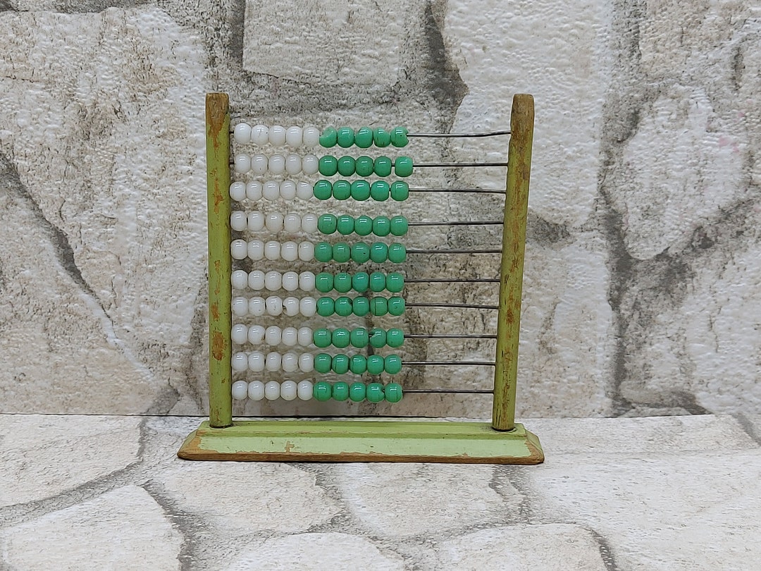 Vintage Abacus Plastic Beads Retro Maths Sums Wooden Abacus Calculator ...