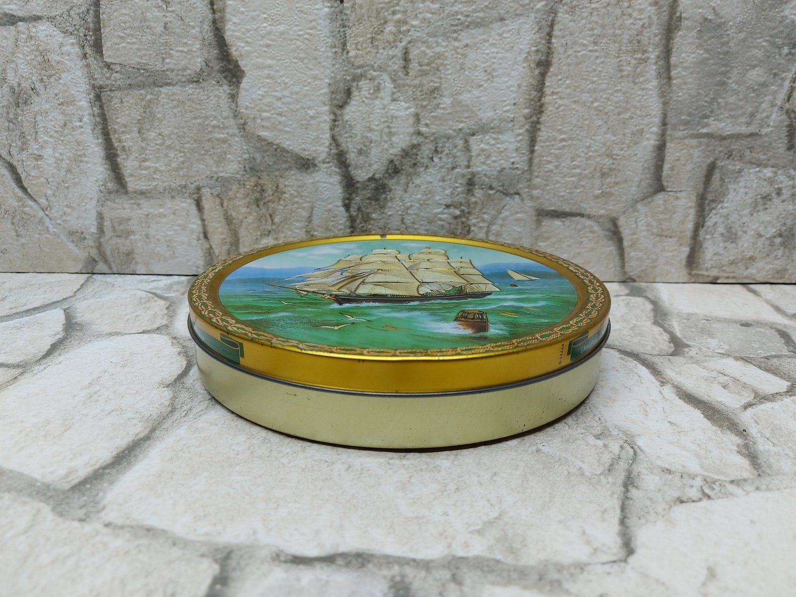 Vintage Tin Box Danish DENMARK METAL BOX Gorgeous Cookie Tin Jacobsens ...