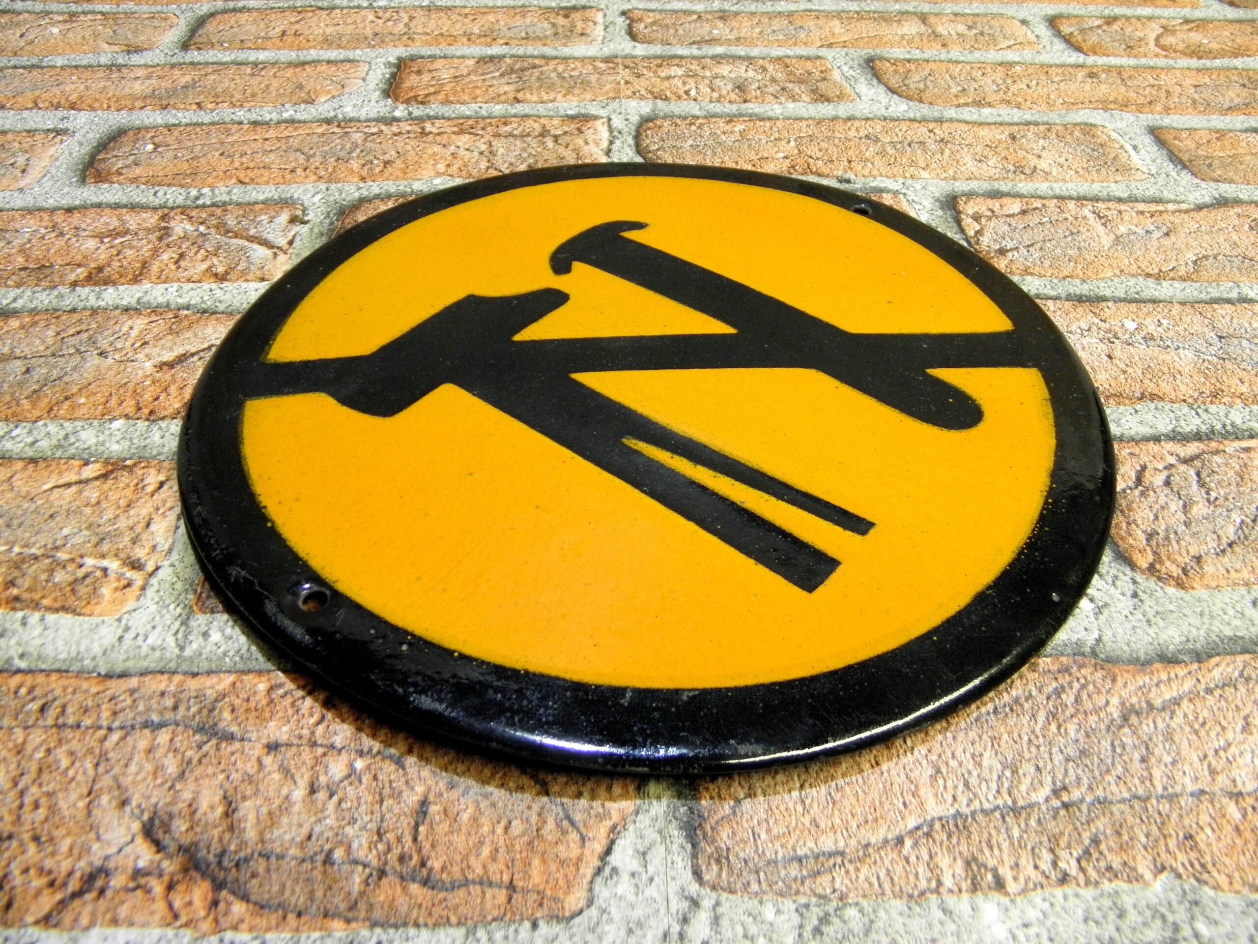 Vintage Porcelain Enamel Sign Do Not Use Damaged Tools | Etsy