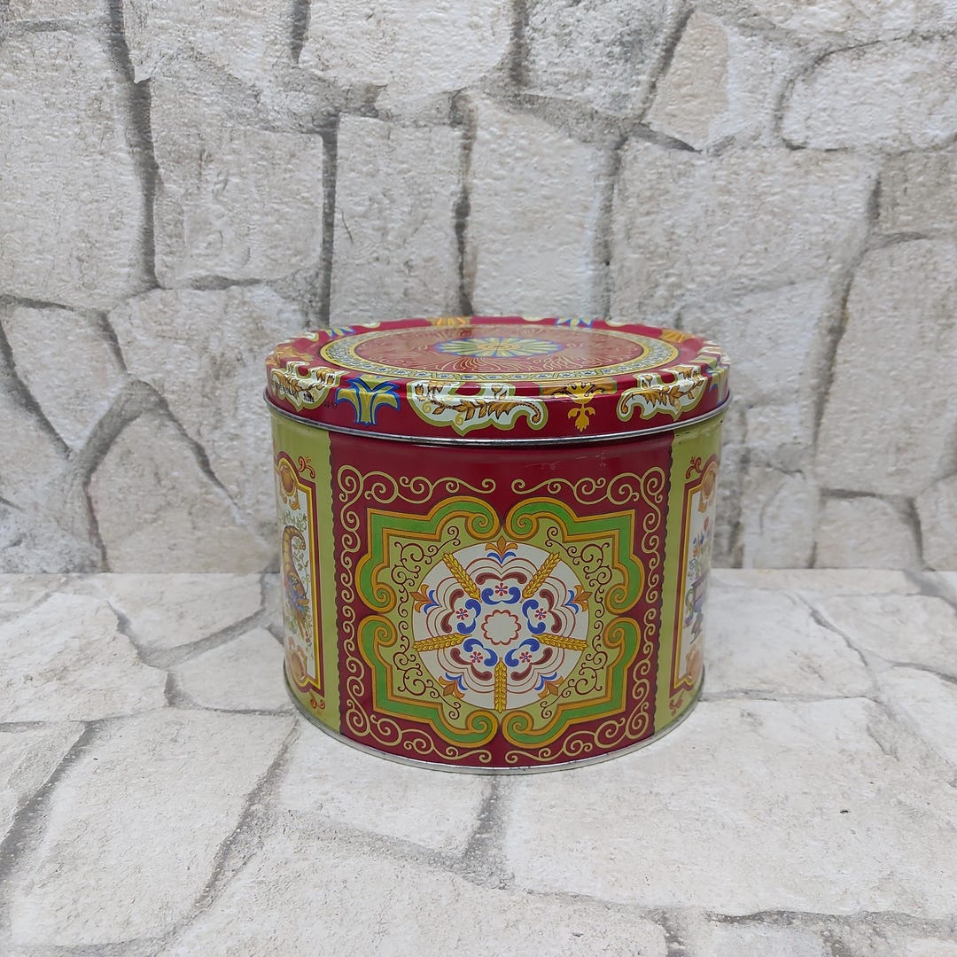 Vintage Swedish Biscuit Tin: Decorative Tea Storage - Etsy