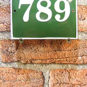 Address Sign for House, Door Number 789, Vintage Enamel House Number ...