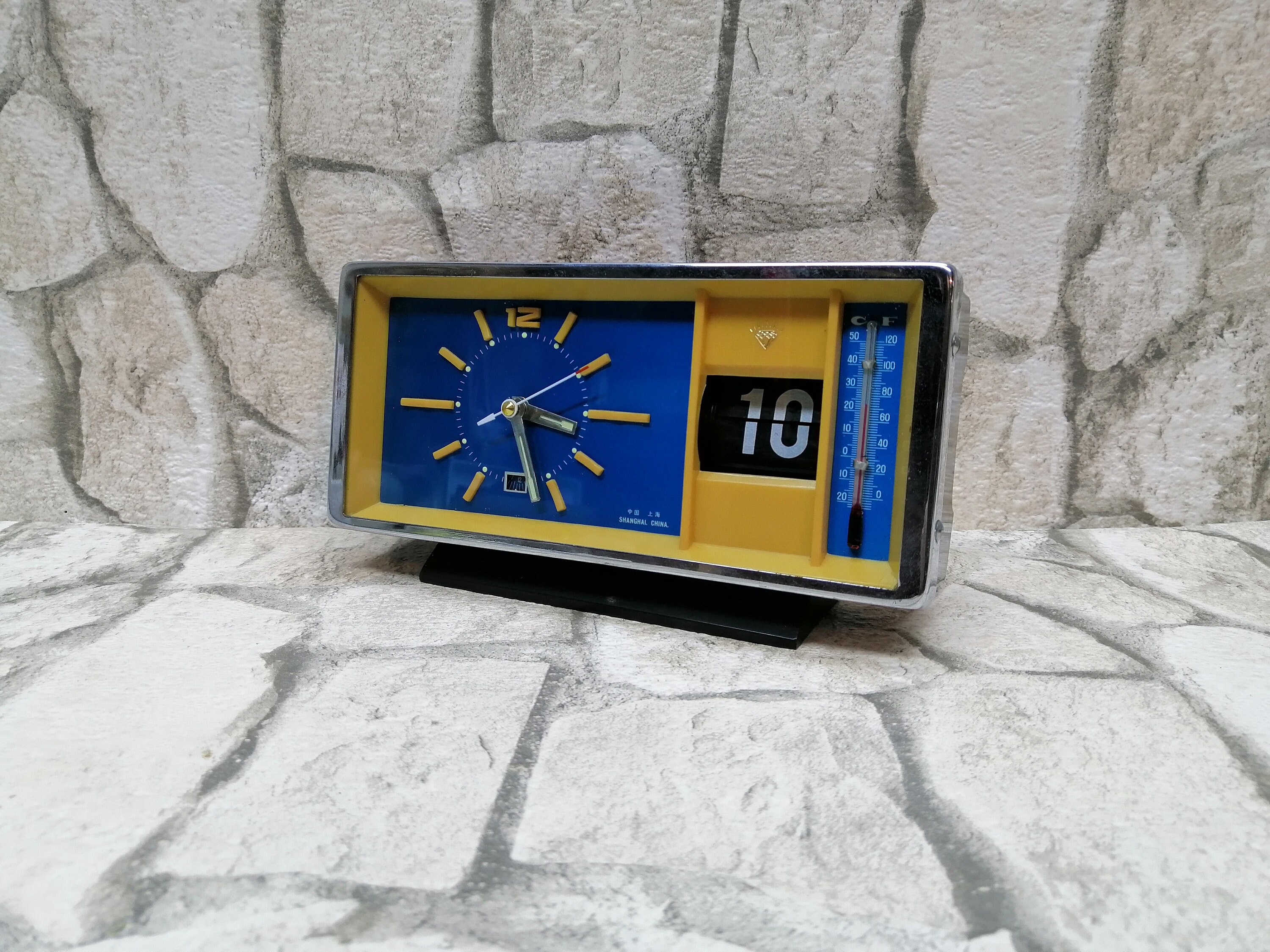 Vintage Diamond Alarm Clock China Clock Manual Alarm Clock - Etsy