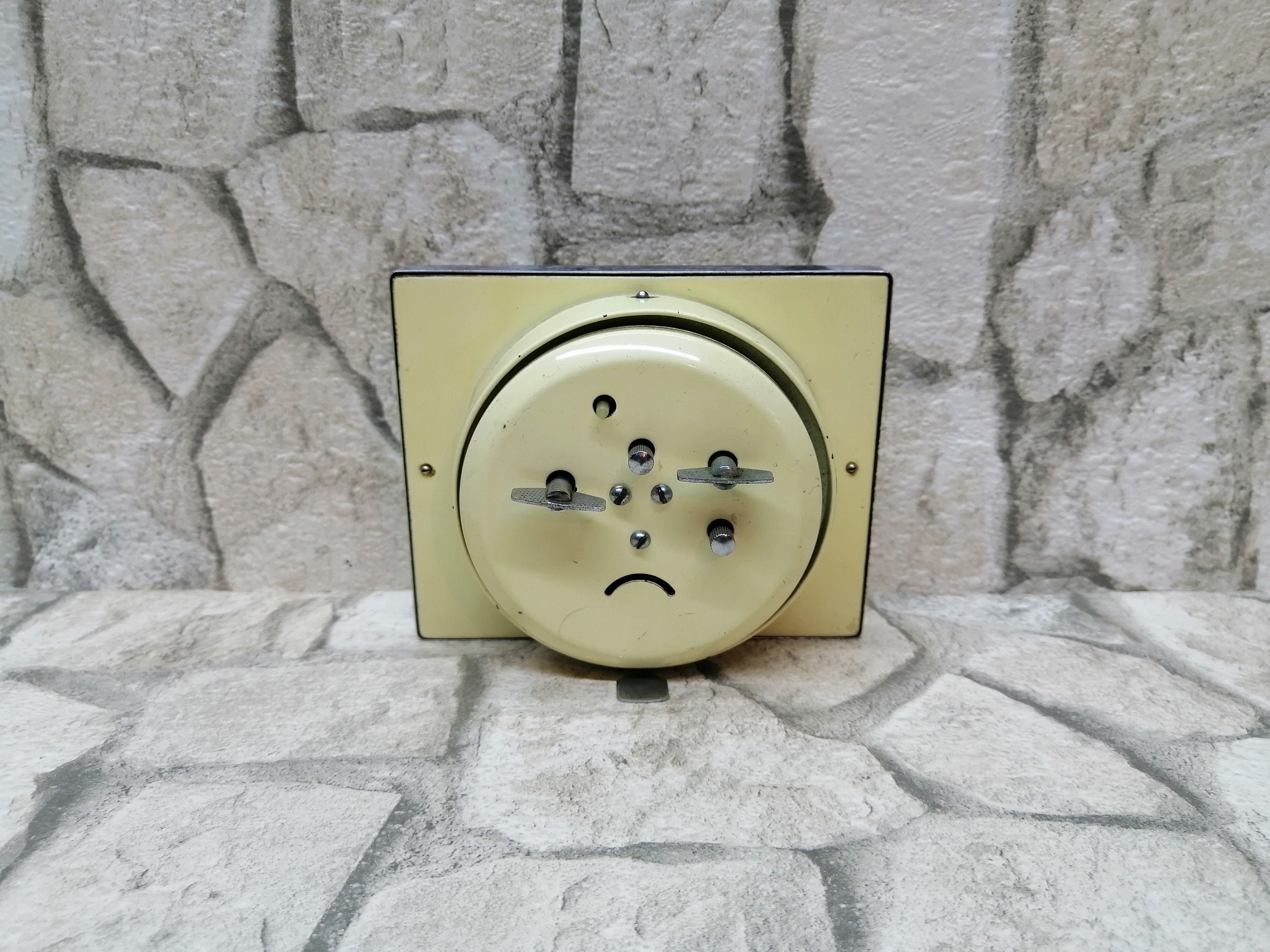 Vintage Diamond Alarm Clock China Clock Manual Alarm Clock | Etsy