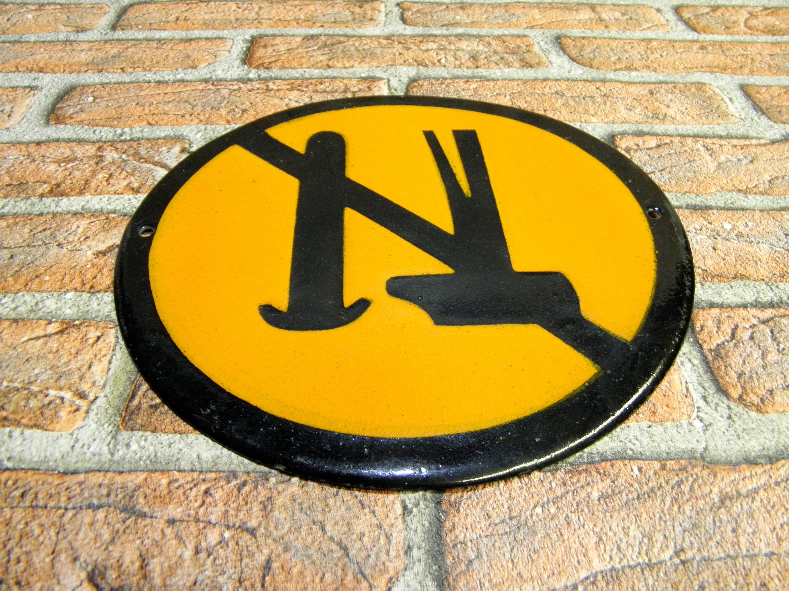 Vintage Porcelain Enamel Sign Do Not Use Damaged Tools - Etsy