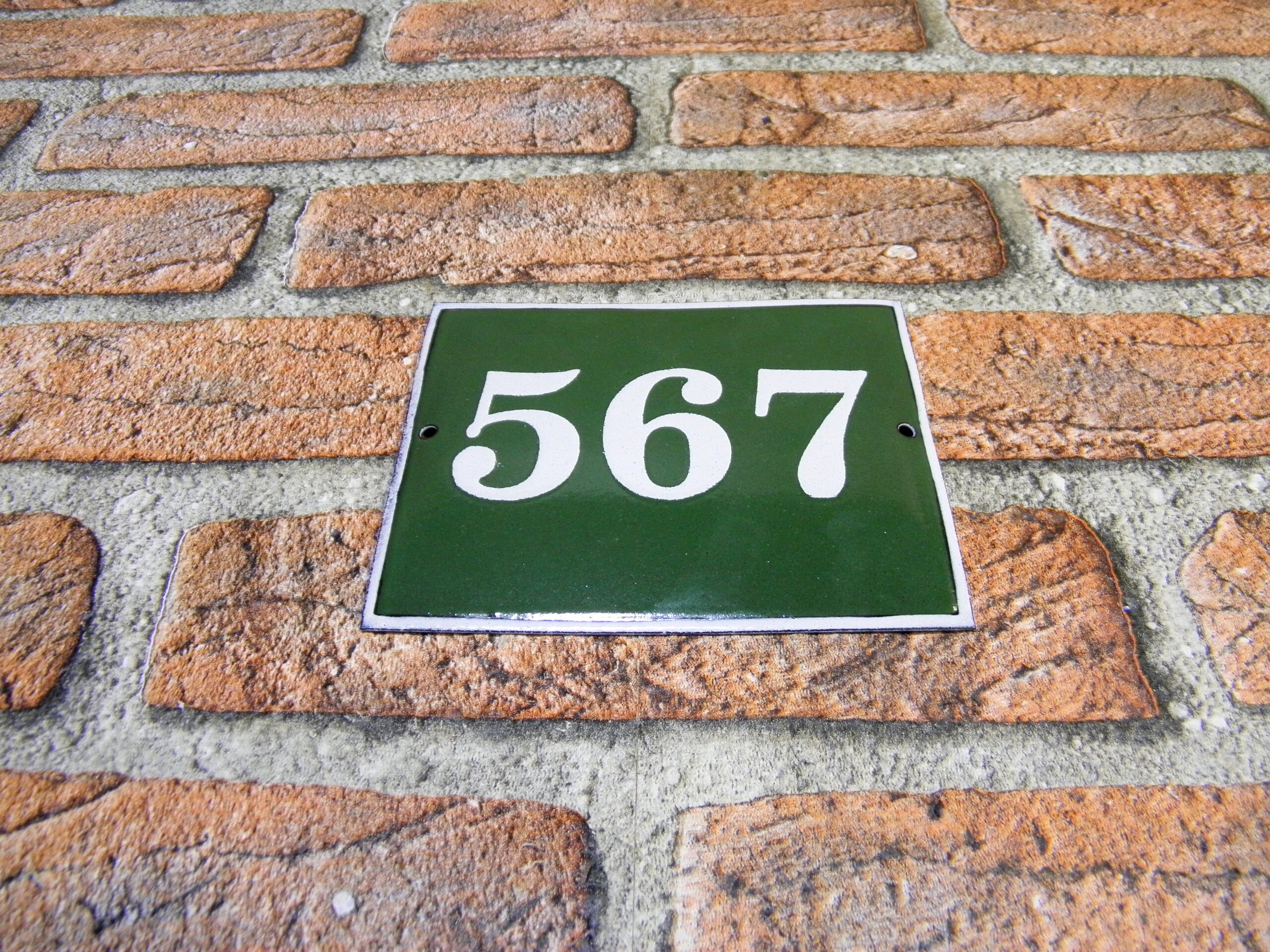 Address Number For House Vintage Sign House Door Number 567 | Etsy