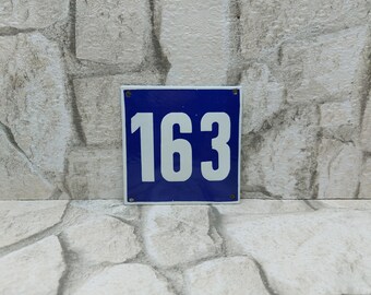 Address Sign for House, Door Number 151, Vintage Enamel House Number ...