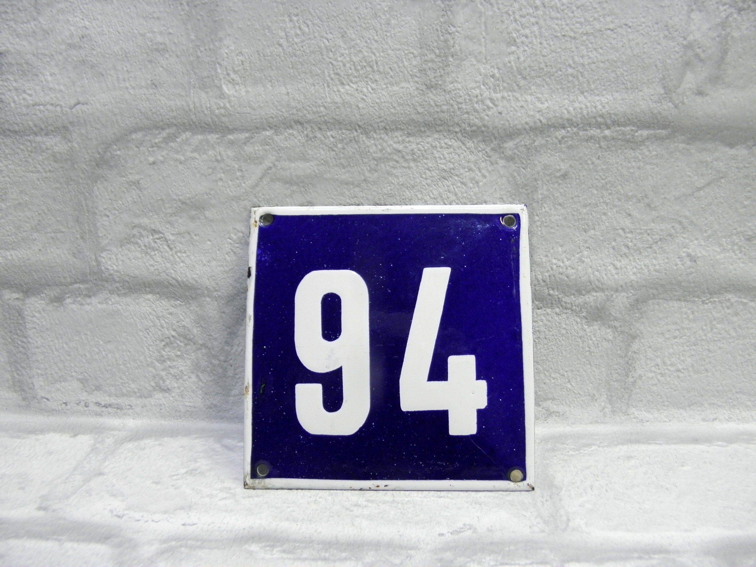 Address Sign for House Door Number 94 Vintage Enamel House - Etsy UK