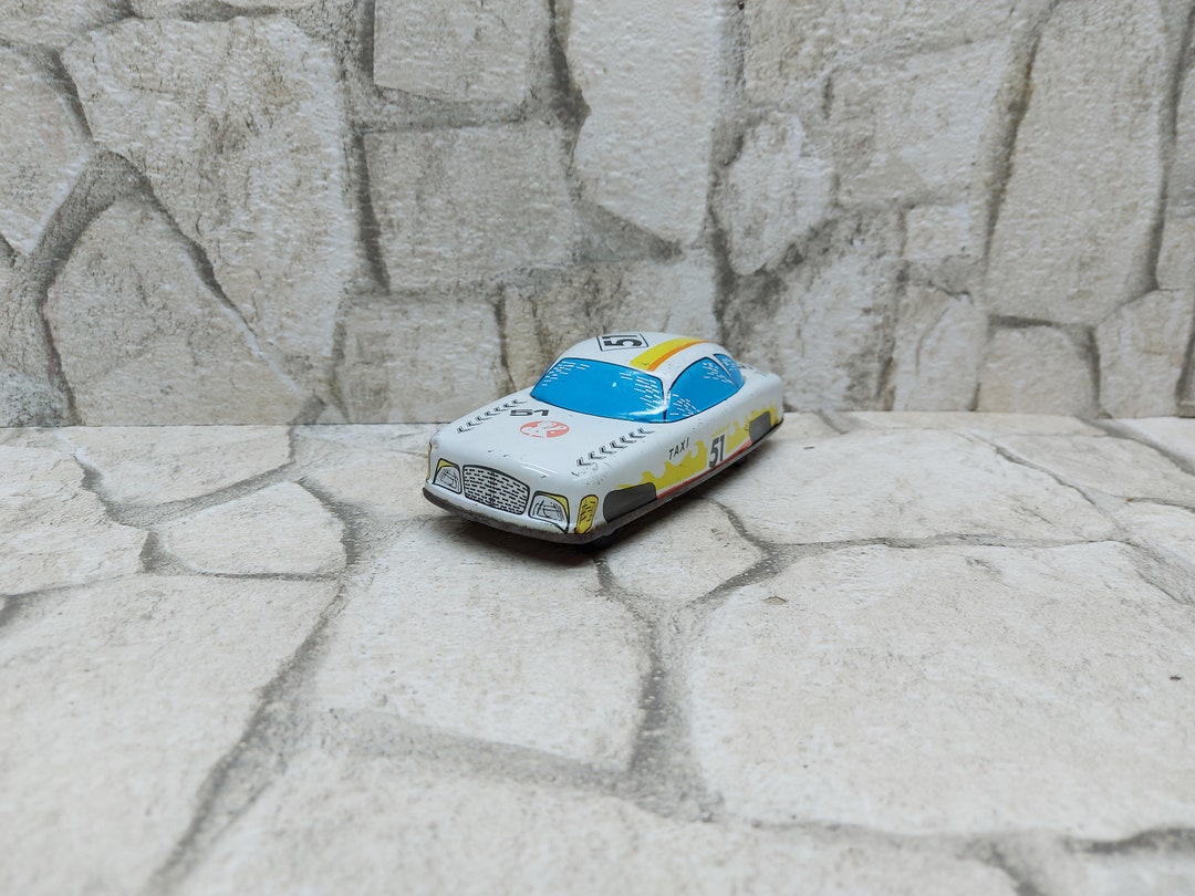 Vintage Tin Taxi Cab: Hungary Friction Toy Car - Etsy