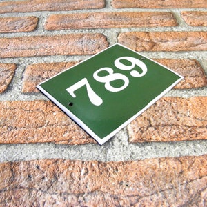 Address Sign for House, Door Number 789, Vintage Enamel House Number ...