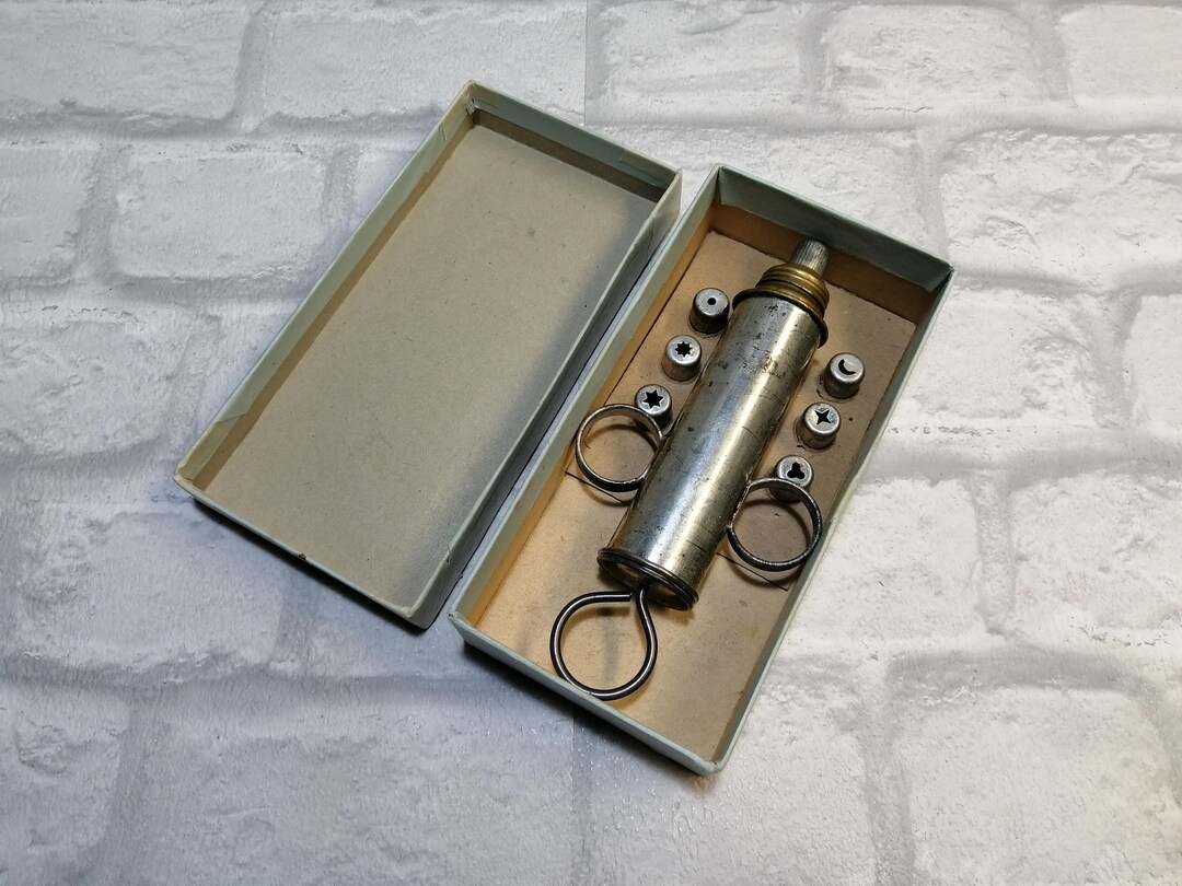 Vintage Metal Pastry Syringe: Rustic Kitchen Decor, 1950s - Etsy