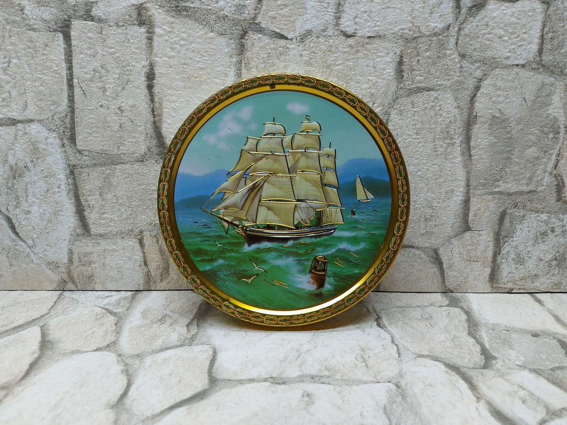 Vintage Tin Box Danish DENMARK METAL BOX Gorgeous Cookie Tin - Etsy