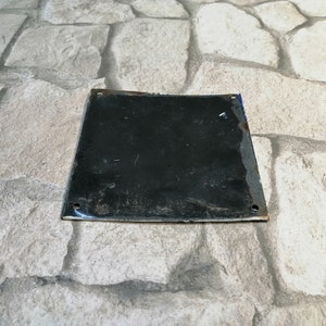 Address Sign for House, Door Number 6, Vintage Enamel House Number ...