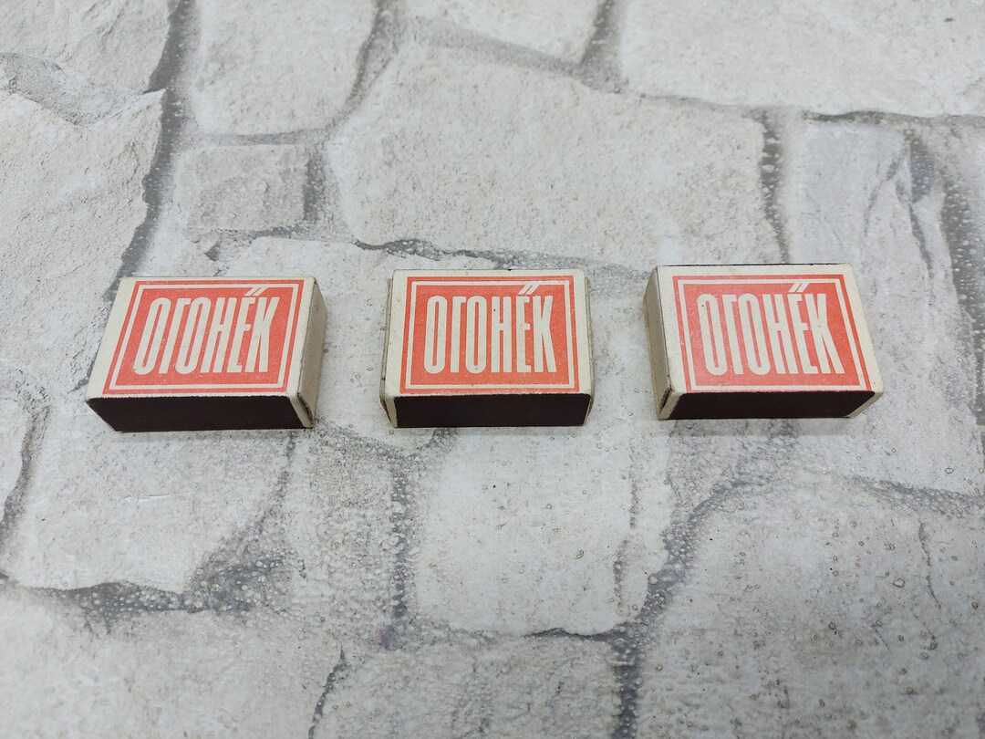 Set of 3 Boxes of Soviet Era USSR Safety Matches, Wooden Matches Box ...