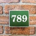 Address Sign for House Door Number 789 Vintage Enamel House - Etsy