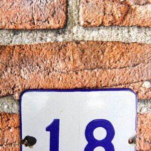 FREE SHIPPING, Outdoor House Number, Door Number 18, Address Sign for ...