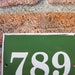 Address Sign for House Door Number 789 Vintage Enamel House - Etsy