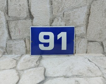 Door Sign, Porcelain House Door Number 104, Address Number for House ...