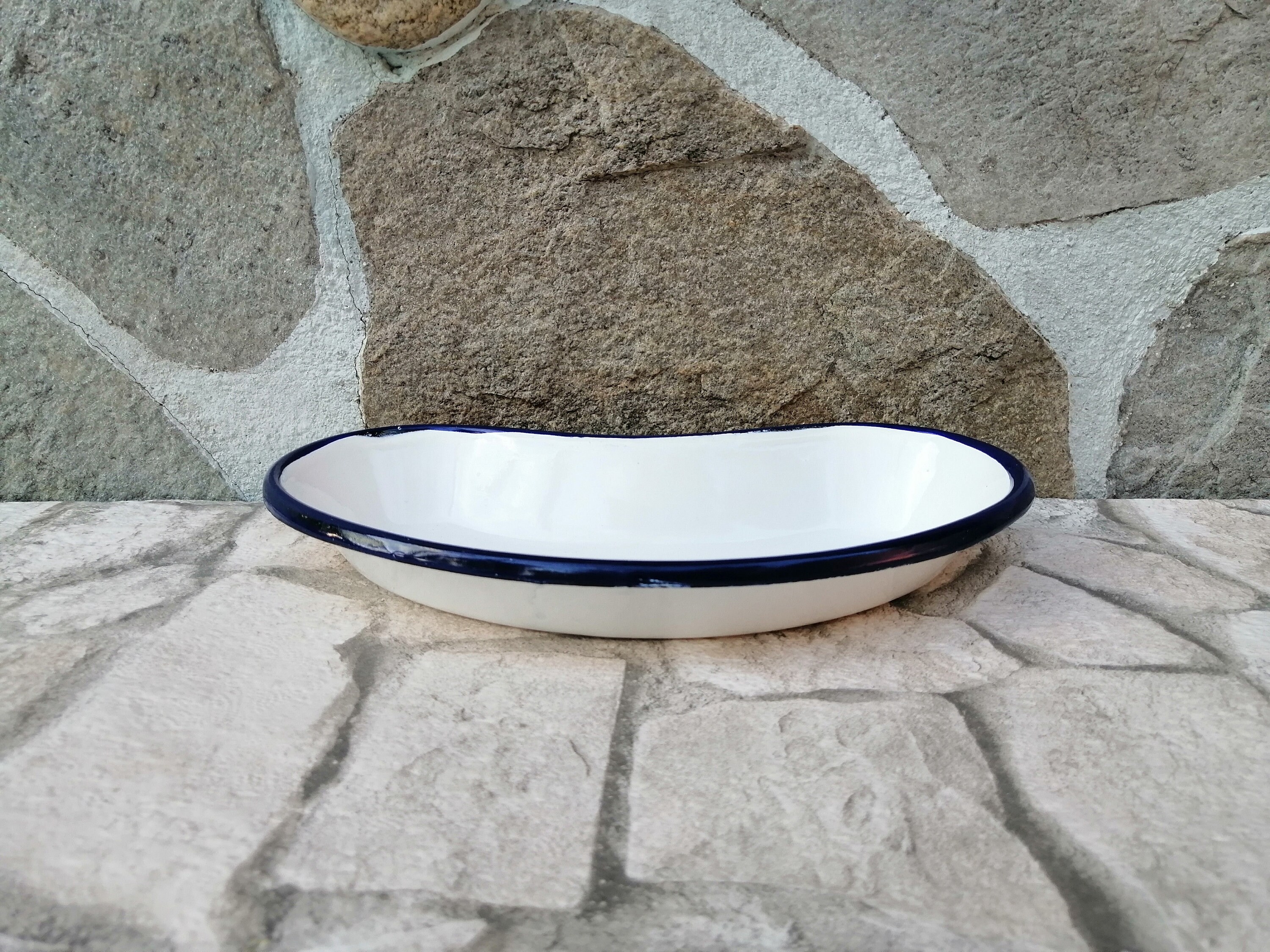 Enamel Basin Kidney Shaped Vintage Medical Dish Hospital | Etsy