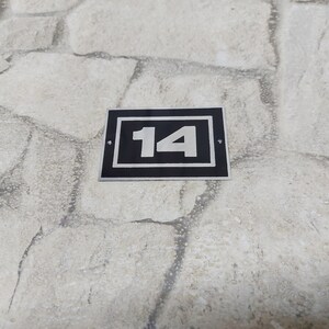 Vintage Aluminum Door Number 14 Sign: European Apartment Plaque - Etsy