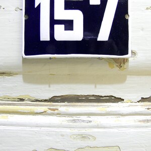 Door Sign 157 Vintage Enamel House Number Address Sign Outdoor House ...