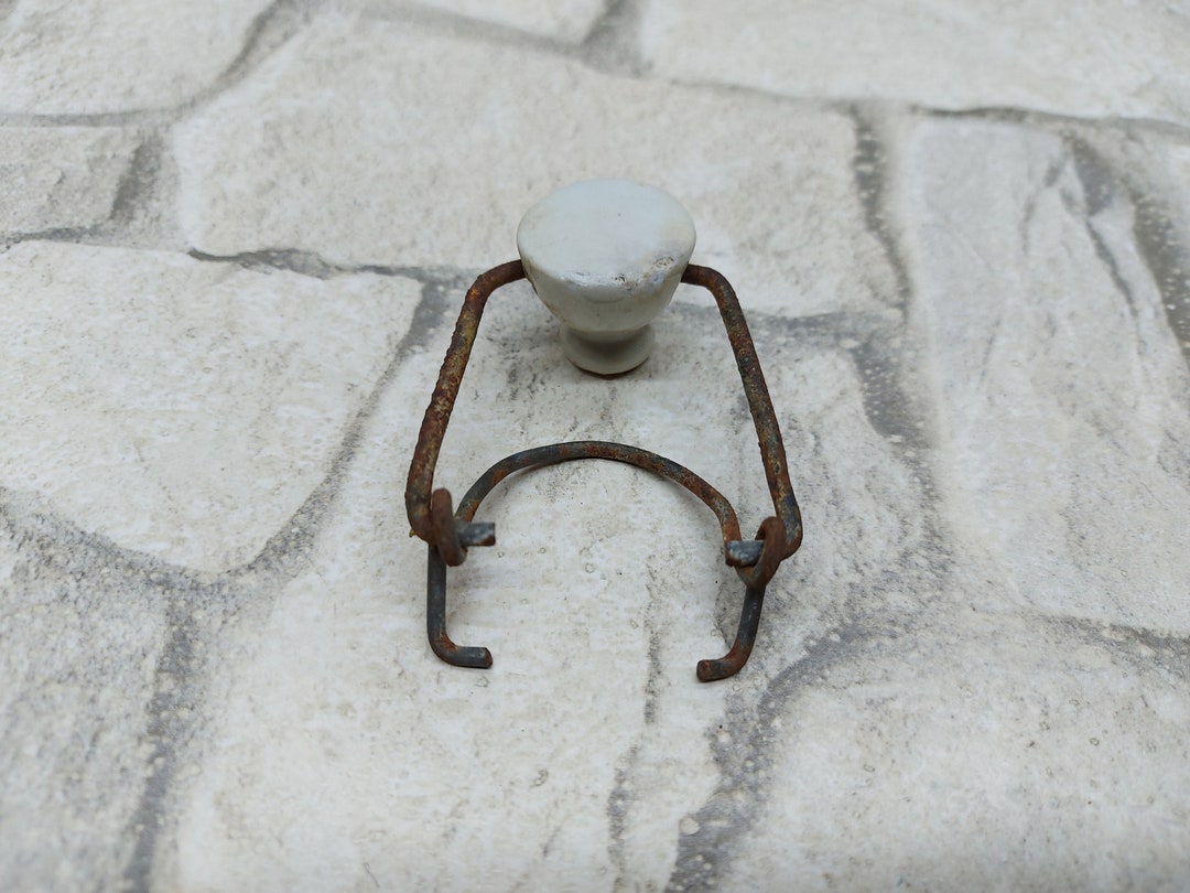 VINTAGE PORCELAIN STOPPER Glass Bottle Lemonade Stopper for an Old ...