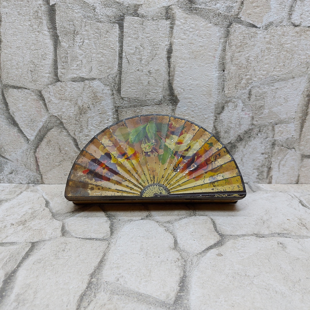 Antique Metal Box Fan Antique Tin Box Vintage Metal Box Farmhouse Decor ...
