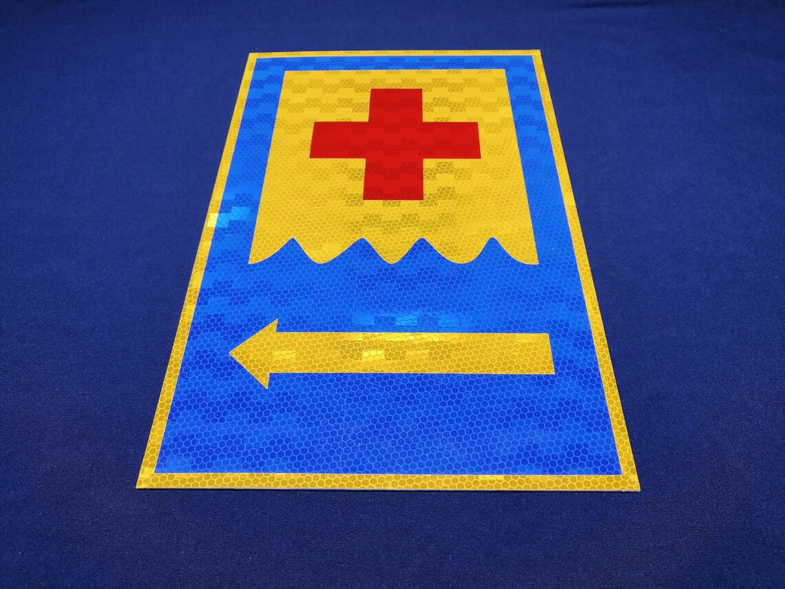 Vintage PLASTIC Sign Red Cross First Aid Station Sign | Etsy