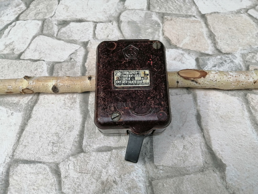 Electrical Switch, Vintage Industrial Switch, Bakelite Switch 125V 20A ...