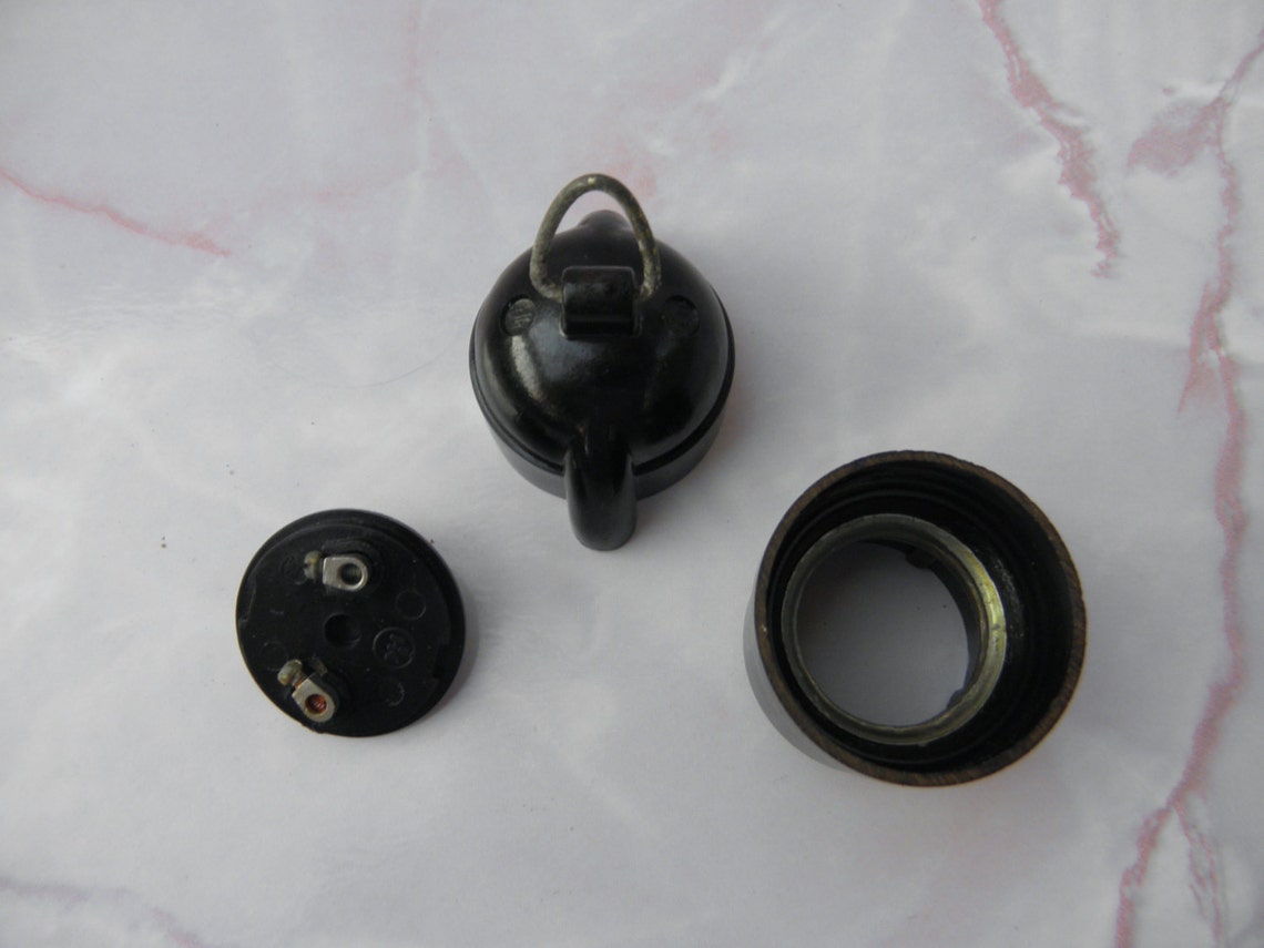 Vintage Bakelite Electrical Socket Lamp Holder Bakelite - Etsy