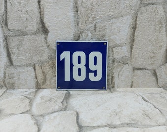 Address Sign for House, Door Number 151, Vintage Enamel House Number ...