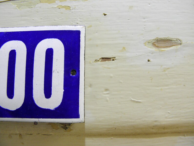 Door Sign Porcelain House Door Number 200 Address Number for | Etsy