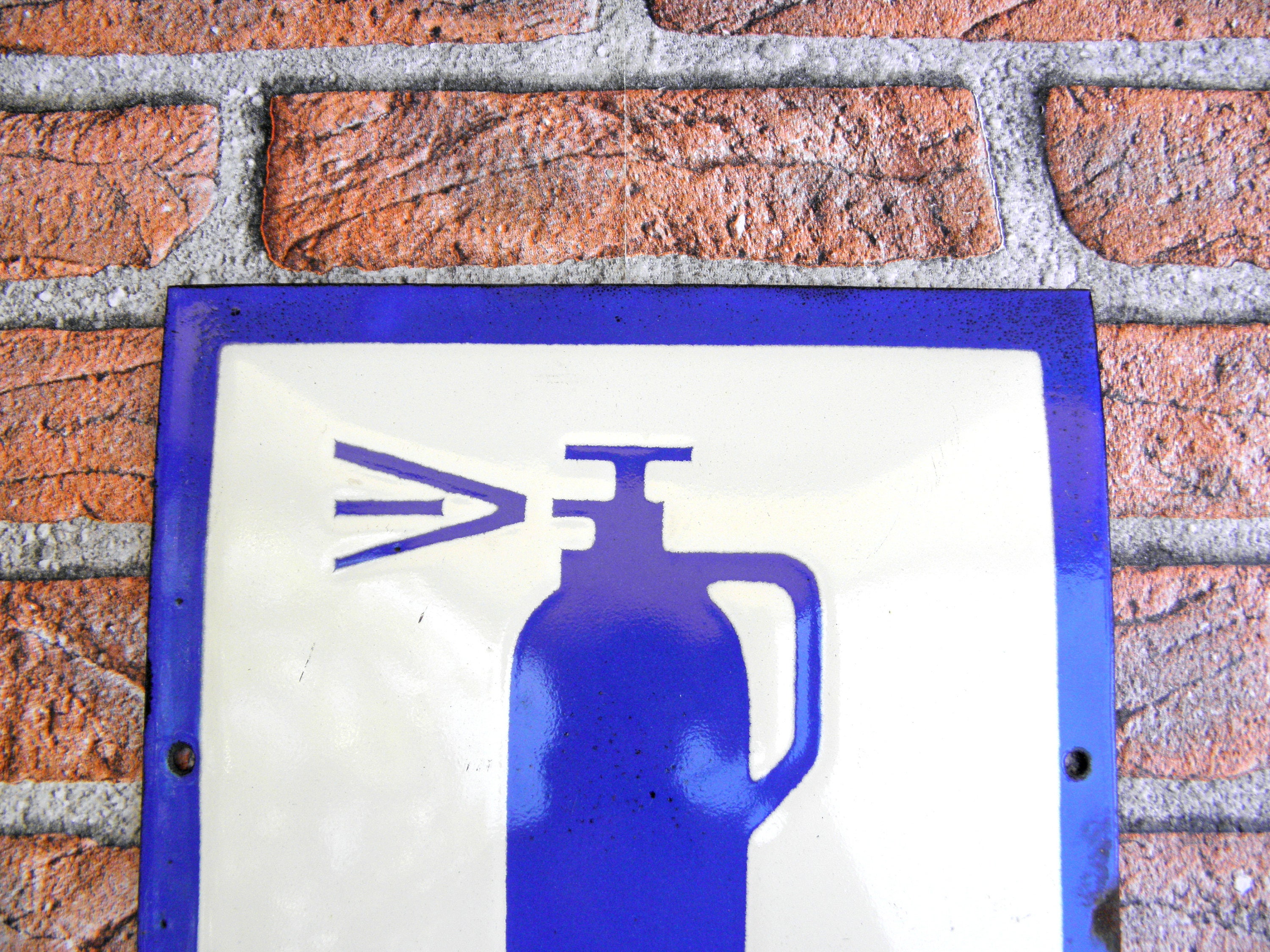 Vintage Safety Sign Fire Extinguisher Porcelain Enamel Sign - Etsy