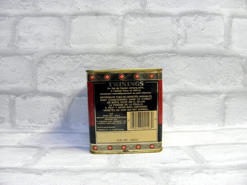 Vintage Twinings Tea Tin: Asian Theme Litho Storage Box - Etsy