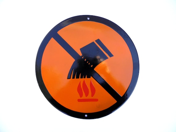 Vintage Tin Enamel Porcelain Sign Industrial Do Not | Etsy