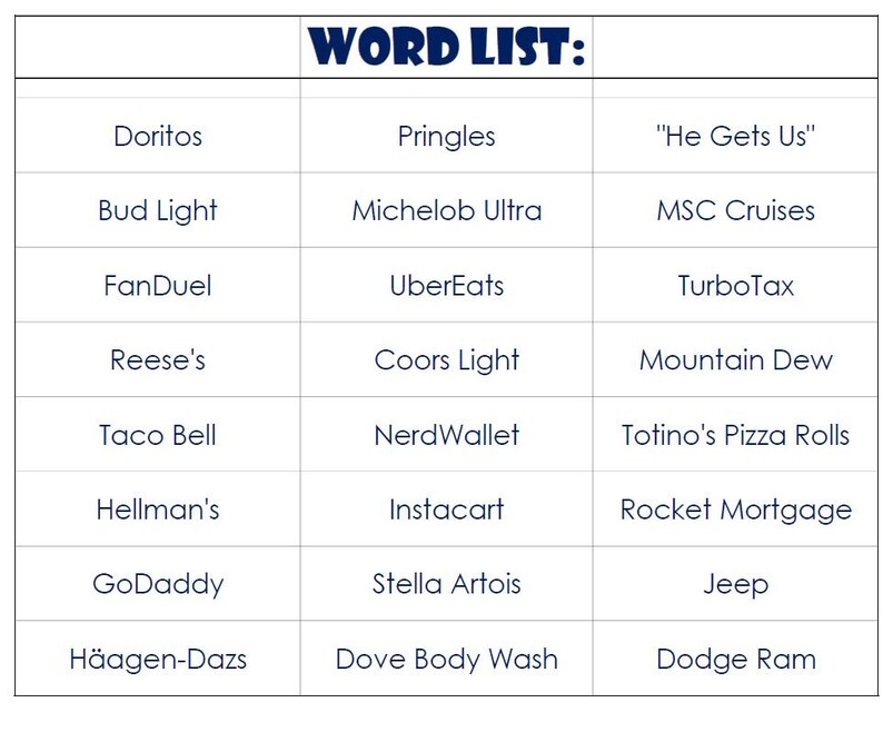 SUPER BIG GAME 2025 Bingo Bundle - Etsy