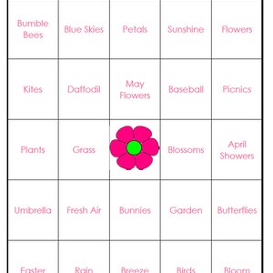 EASY PRINT Spring Bingo Cards digital file 40 Cards | Etsy