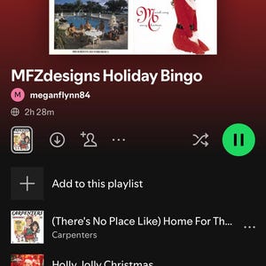 CHRISTMAS SONGS Bingo Cards (digital File) 80 Cards - Etsy