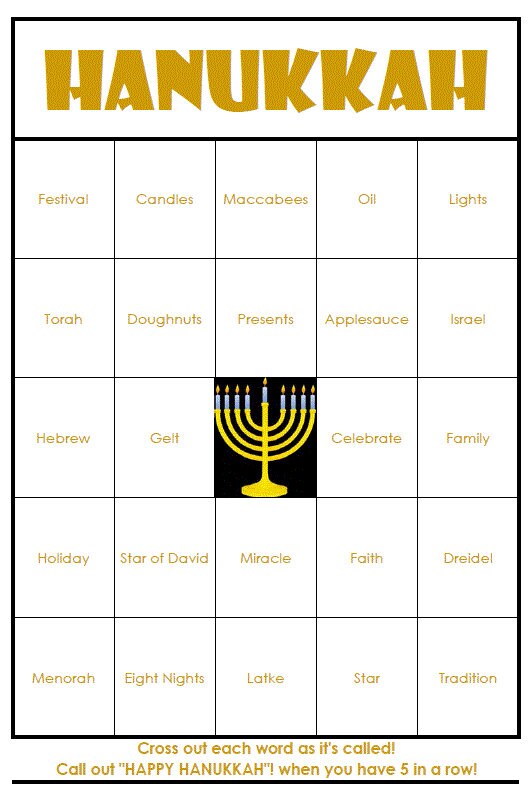 EASY PRINT Hanukkah Bingo Cards (digital File) 40 Cards - Etsy
