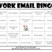 EASY PRINT Work Email Bingo Cards (digital File) 40 Cards - Etsy