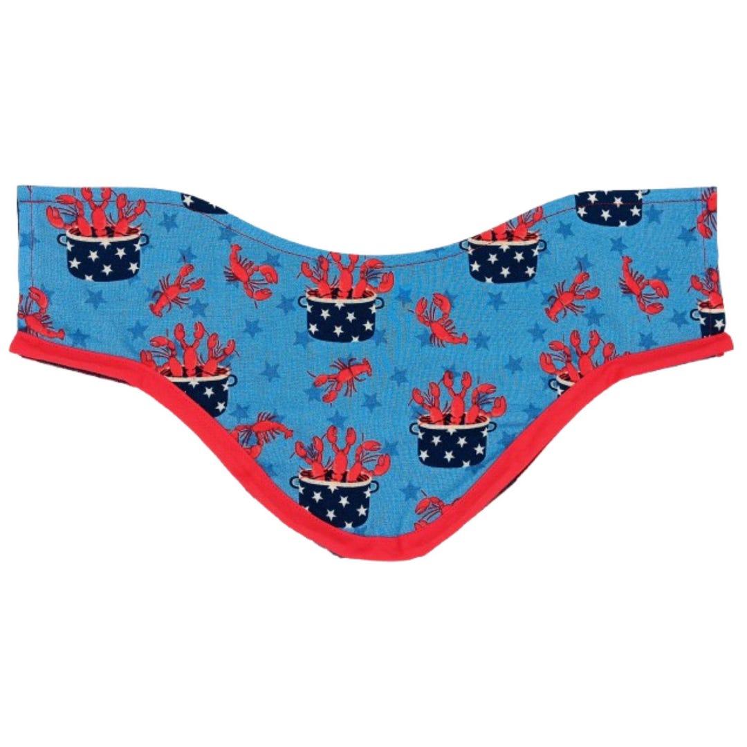Novelty Thyroid Shield Covers, Summer Lead Cover, Lobster Pots on Blue ...