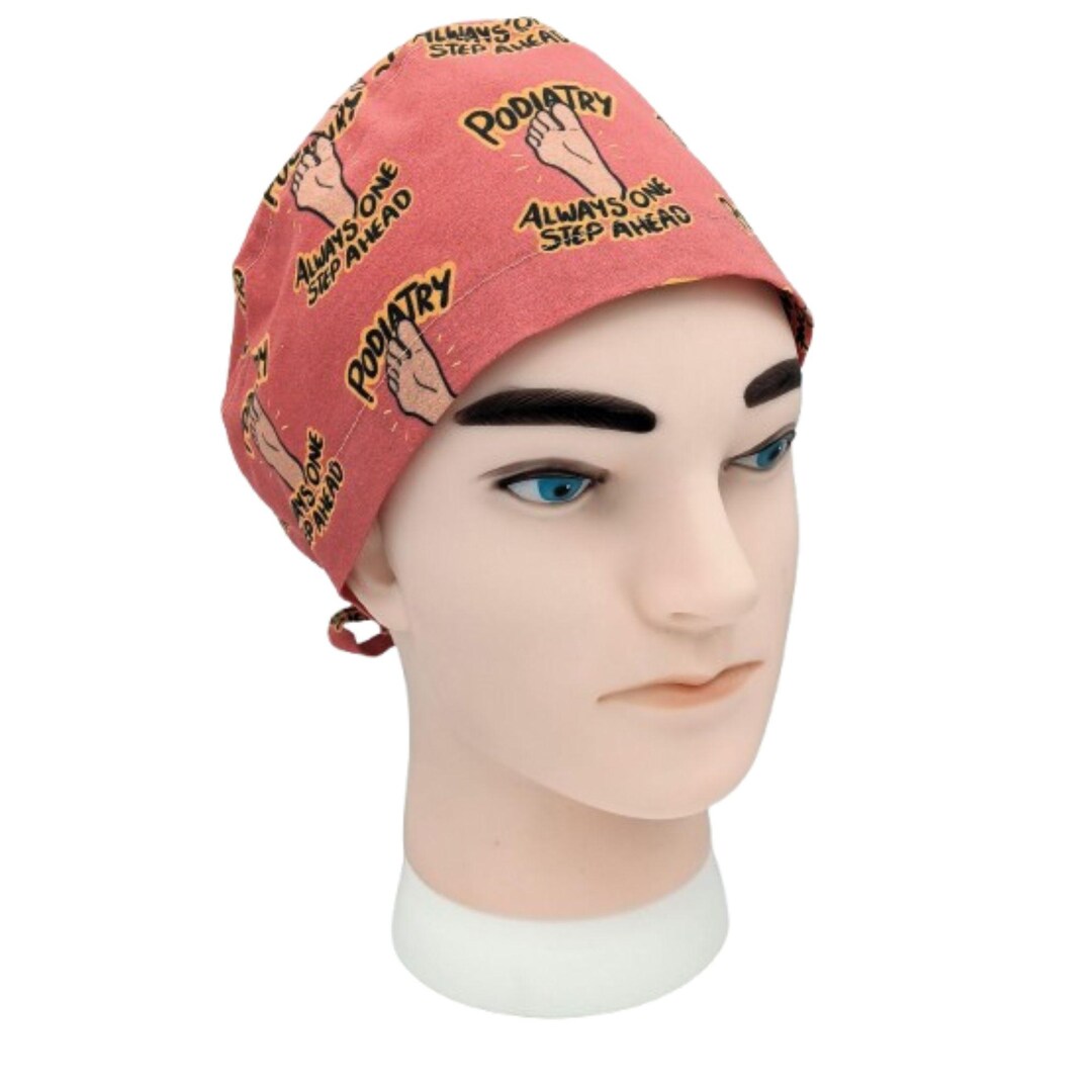 Men's Tie Back Feet Hats, Podiatry Women's Euro Caps, Podiatrist ...