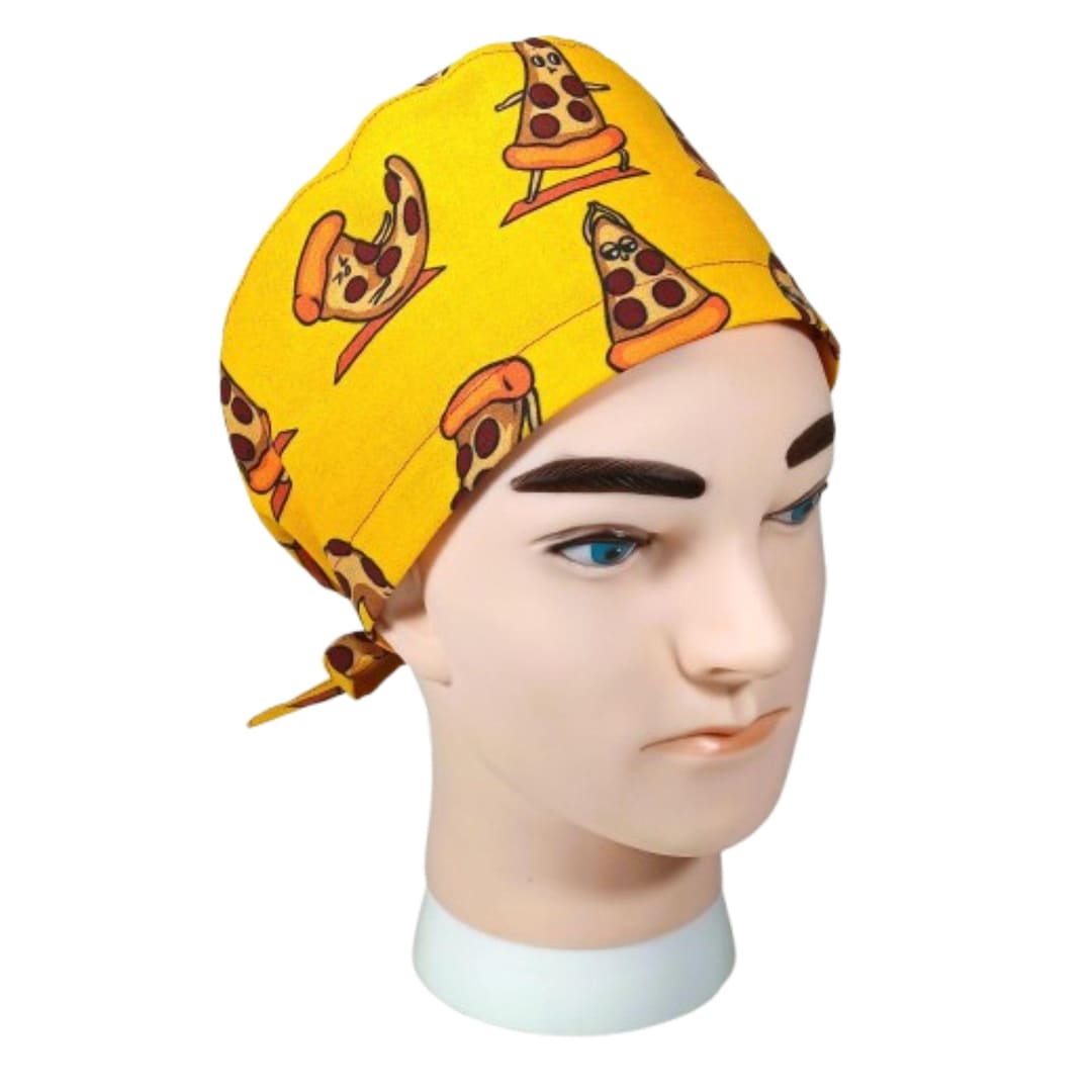 Yoga Scrub Cap, Pizza Scrub Hat, Funny Skull Cap, Surgical Scrub Cap ...