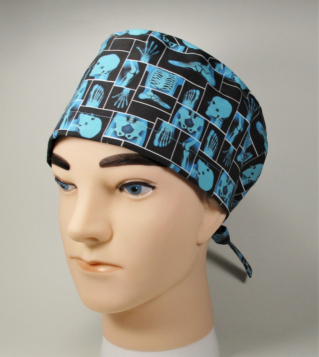Xray Images Blue Bones on Black Novelty Men's Tie Back or Women's Euro ...