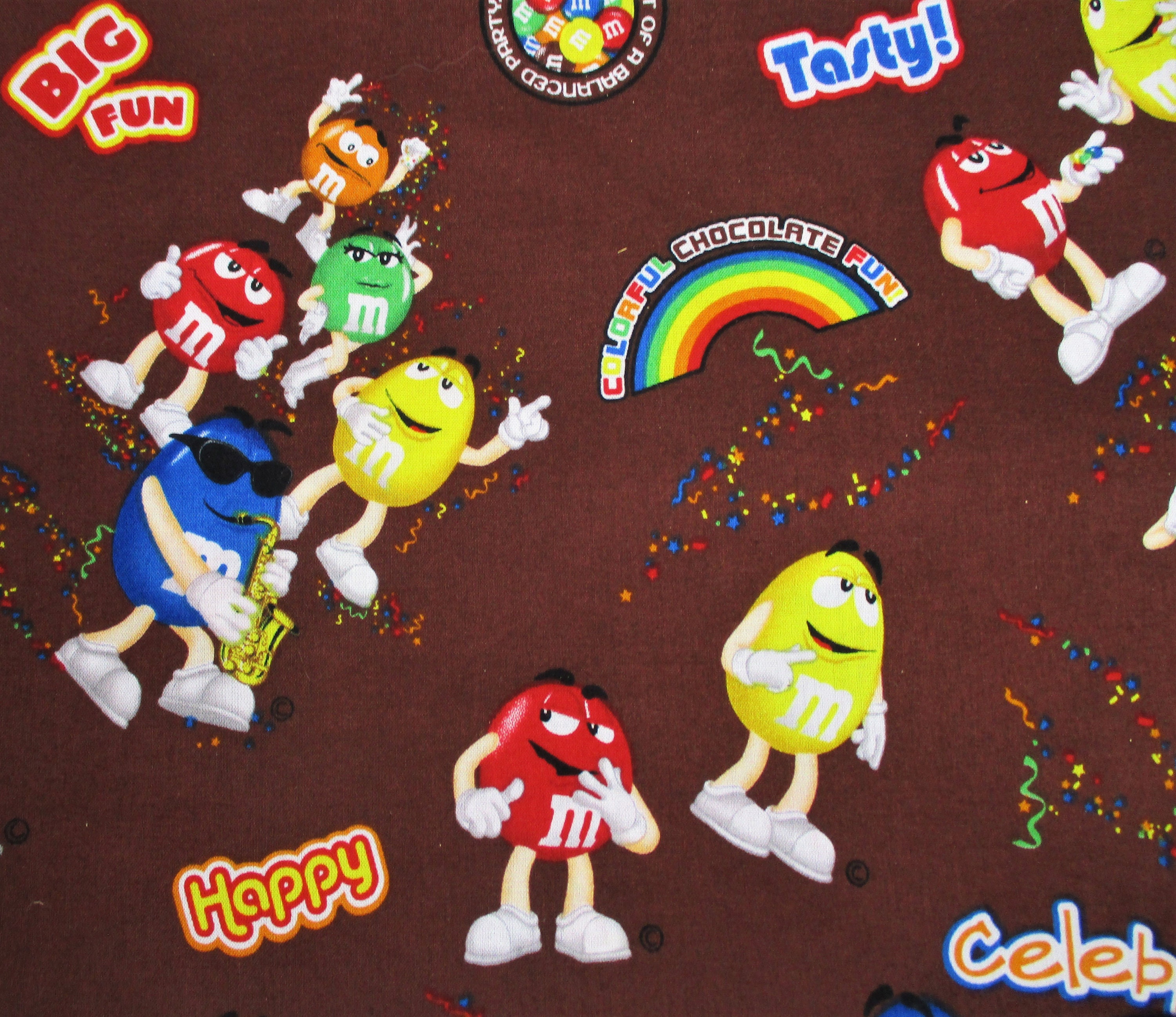 Big Fun M & M Guys on Brown Novelty Women's Euro Style or - Etsy